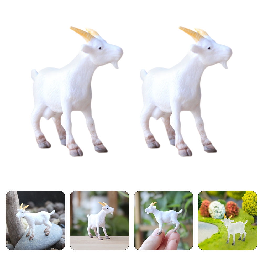 GOOHOCHY 10pcs Decorative Mini Goat Decors Mini Sheep Figures ...
