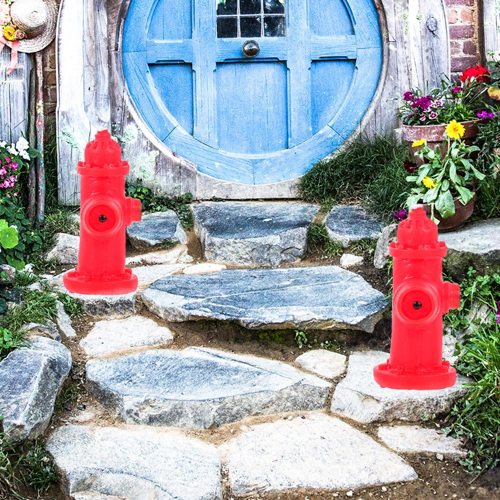 GOOHOCHY 10pcs Diy Micro Landscape Fire Hydrant Realistic Fire Hydrant ...