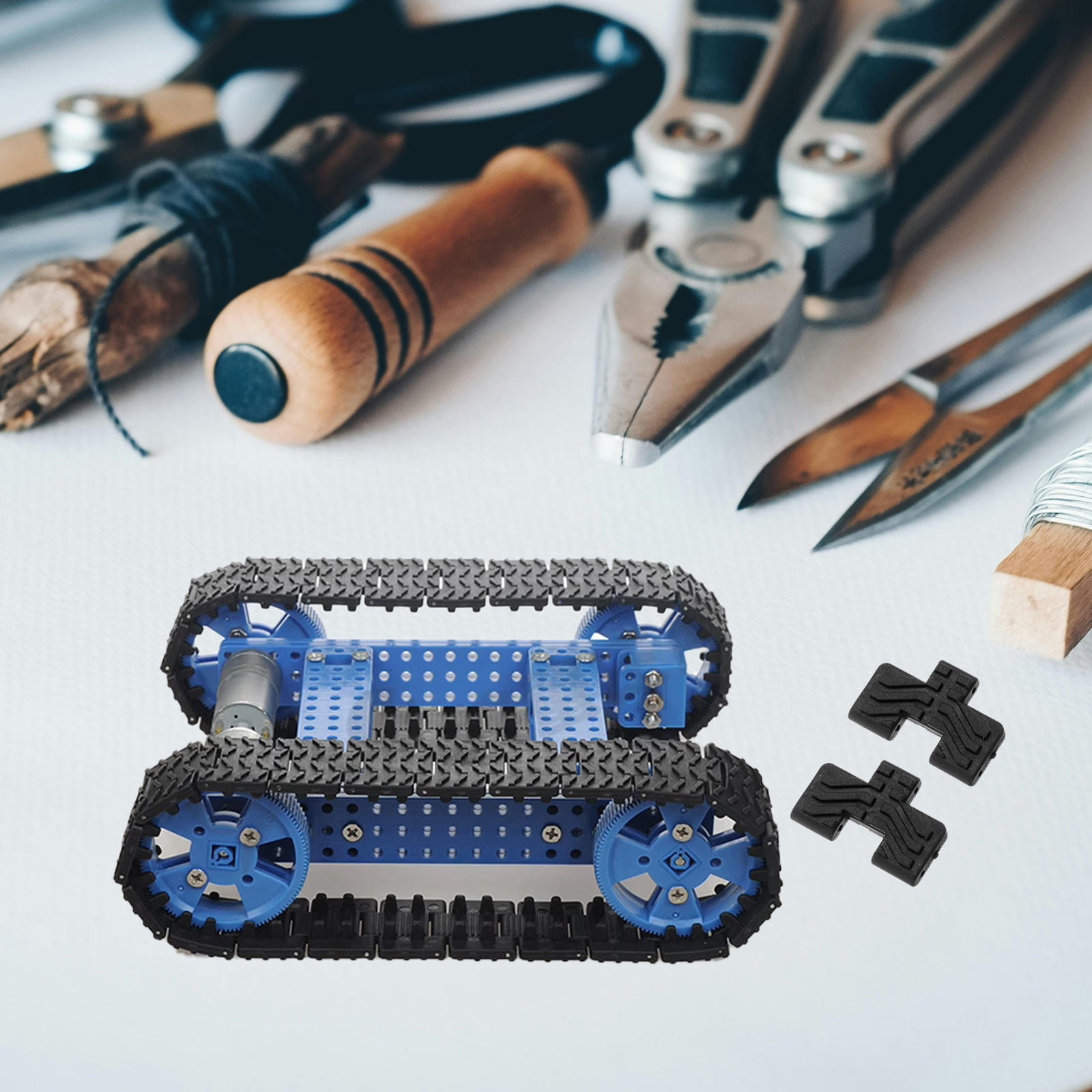 GOOHOCHY 10pcs Diy Model Making Technology Accessories Wheel Tracks ...