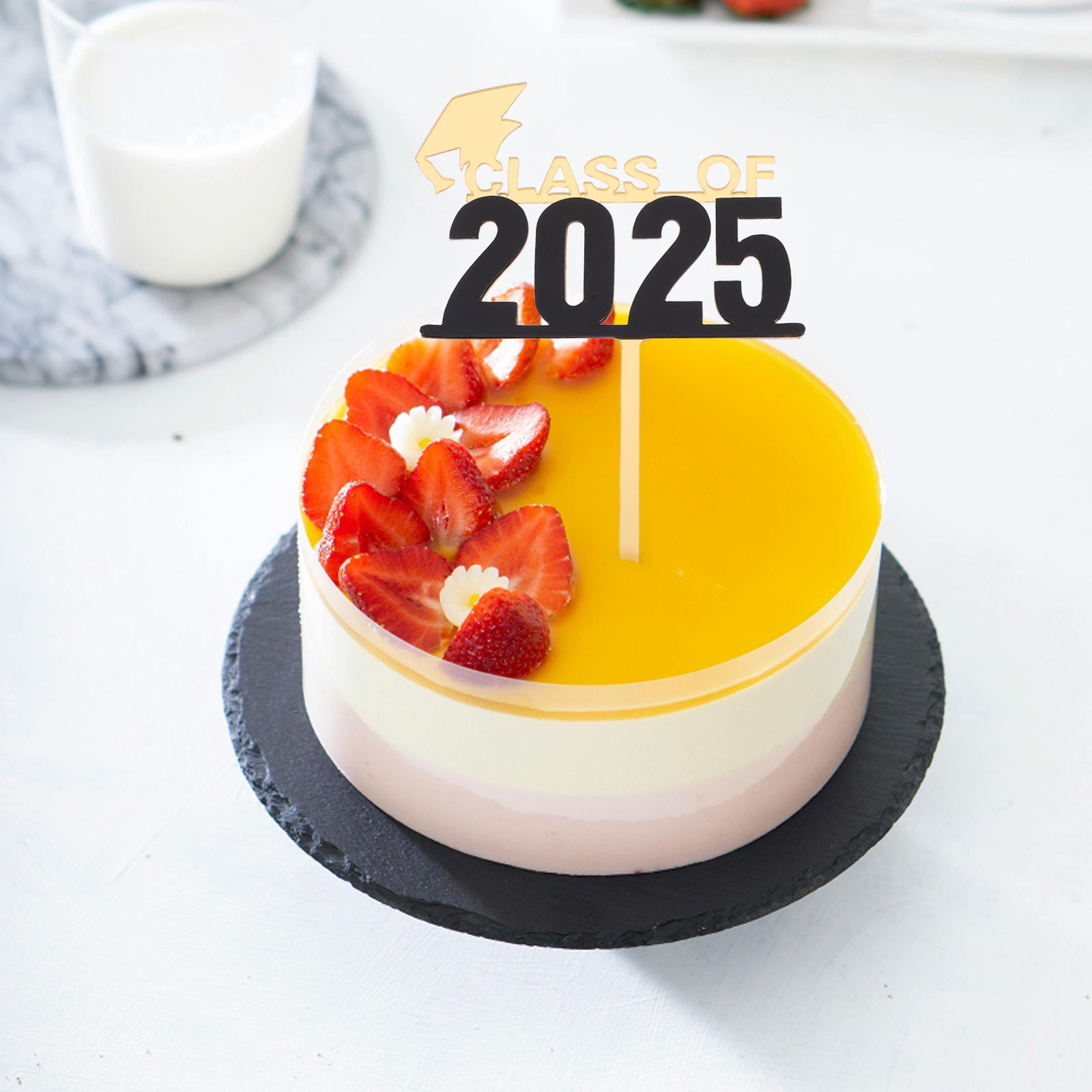 GOOHOCHY 10pcs Exquisite 2025 Graduation Season Cake Topper Acrylic ...