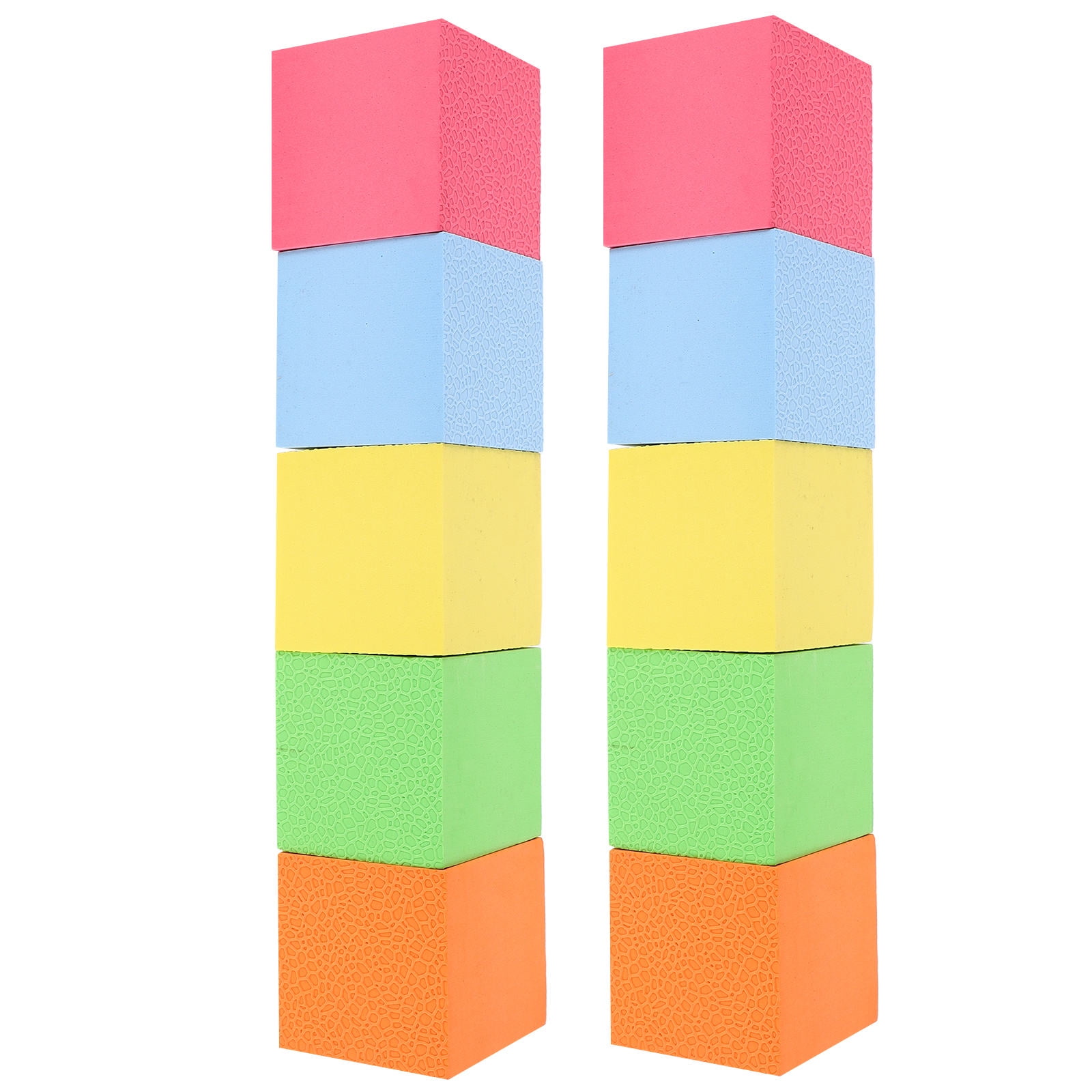 GOOHOCHY 10pcs Foam Cubes Geometry Toys 3d Geometric Foam Shapes For ...