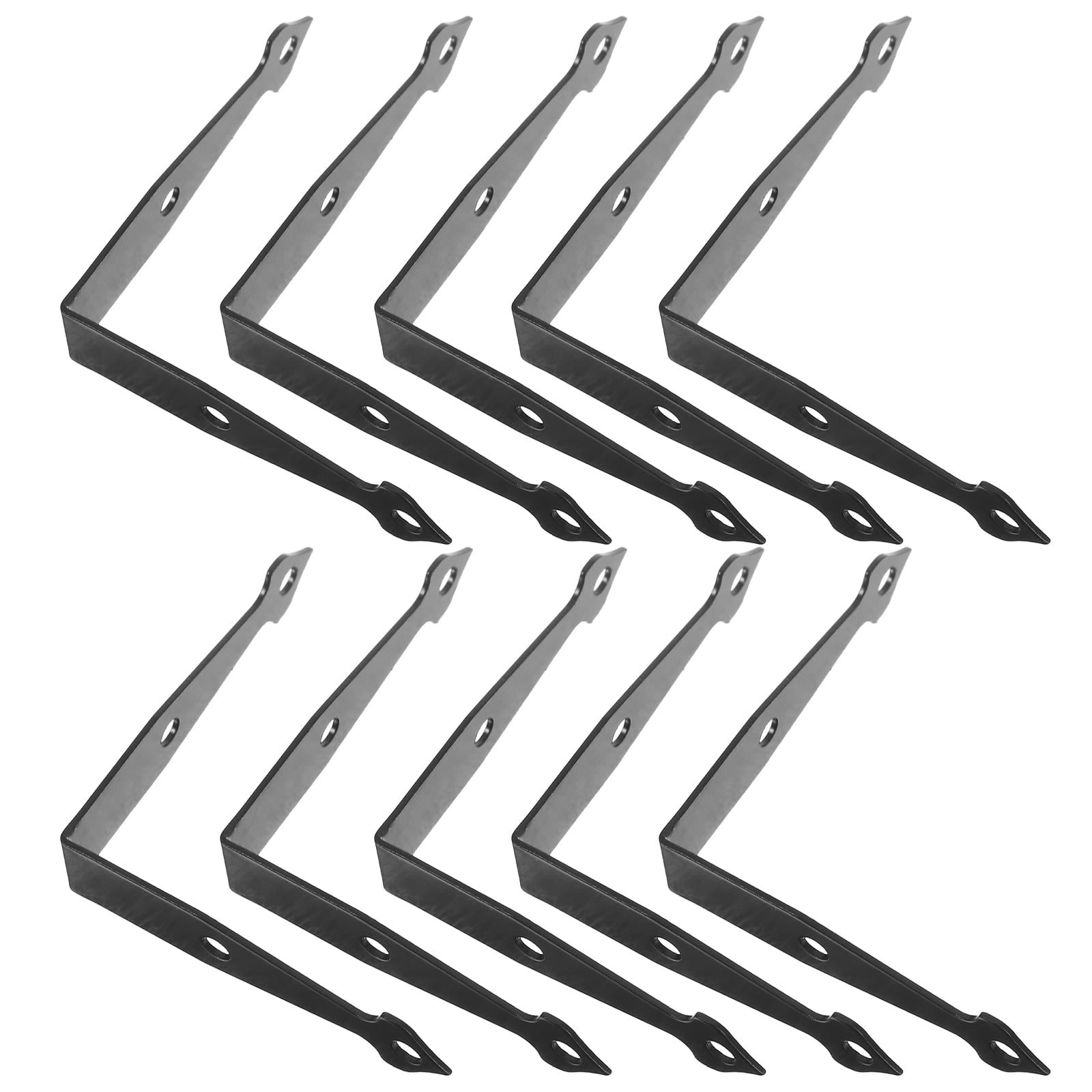 GOOHOCHY 10pcs Heavy Duty Angle Brackets For Furniture L-Shaped Metal ...