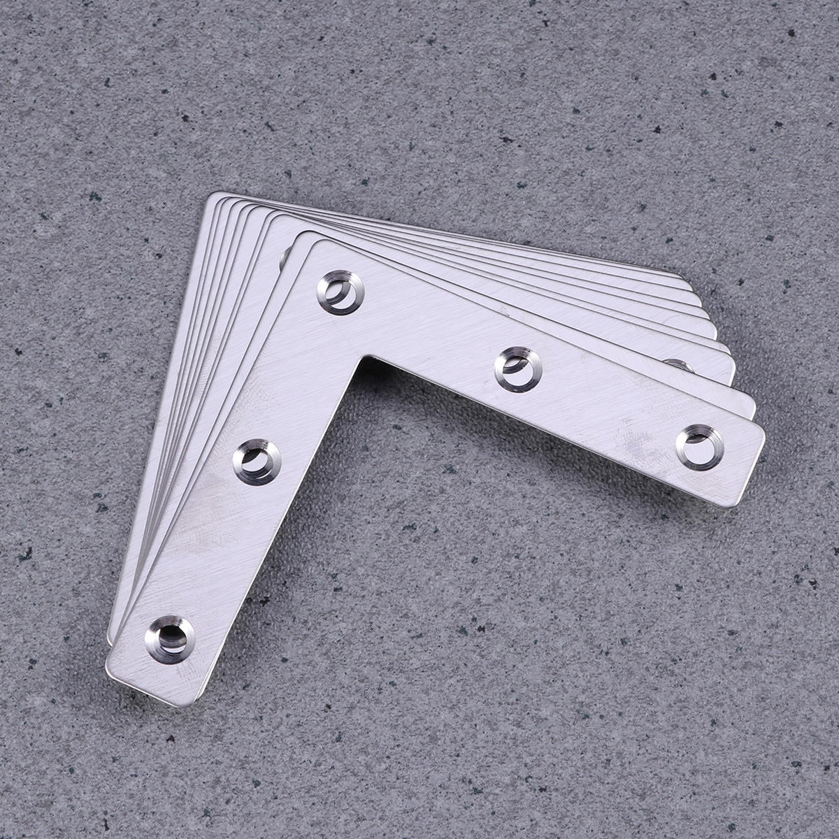 GOOHOCHY 10pcs L-Shape 80mm*80mm Steel Corner Angle Brackets Brace ...