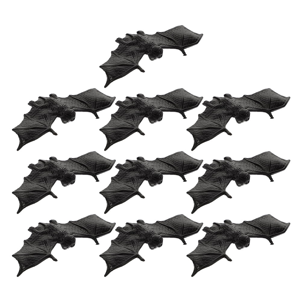 GOOHOCHY 10pcs Miniature Bats - Realistic Soft Rubber Bats For DIY ...