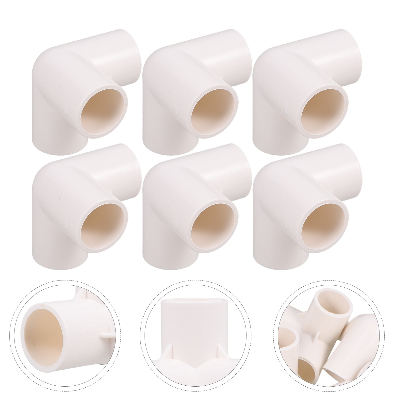 GOOHOCHY 10pcs Pipe Connector Hose Tubing Fittings Pipe Couplings Pvc ...