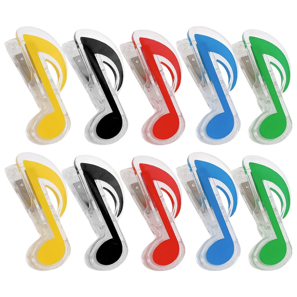 GOOHOCHY 10pcs Versatile Music Note Clothespins Colorful Office ...