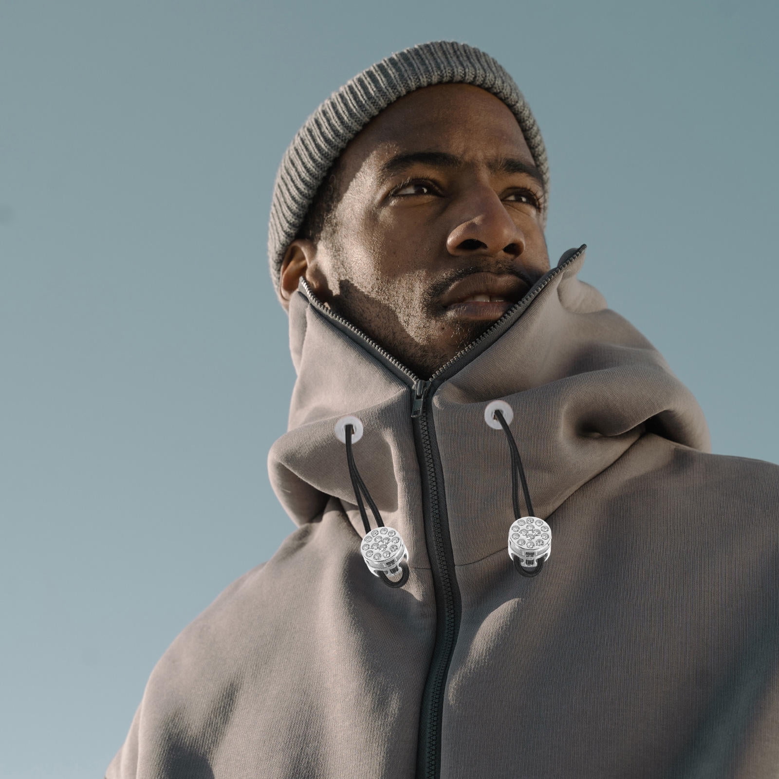 GOOHOCHY 10pcs replacement Double Hole Spring Cord Locks Metal Toggle ...