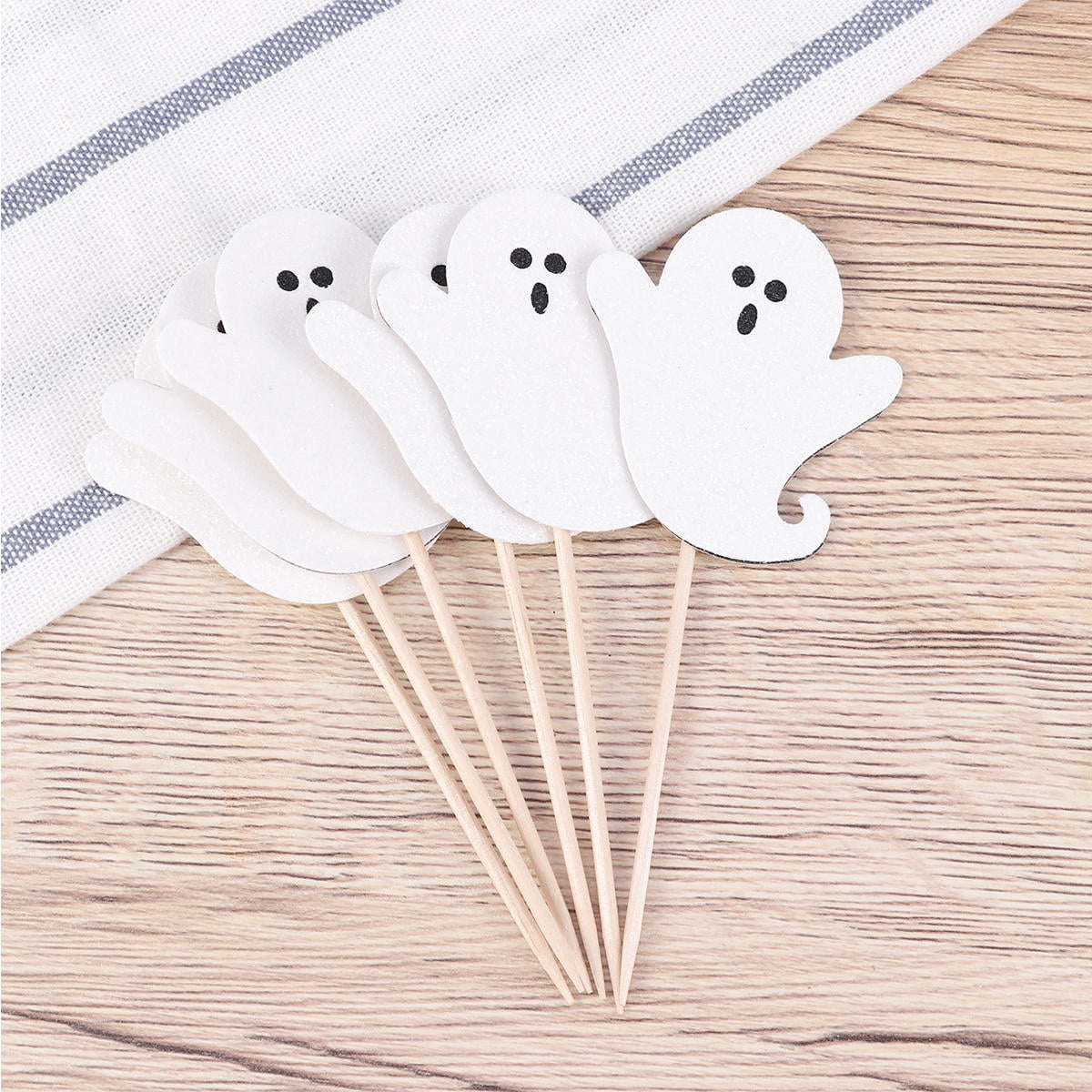 GOOHOCHY 12 PCS/Set Ghost Cake Topper Decorating Ideas Child - Walmart.com