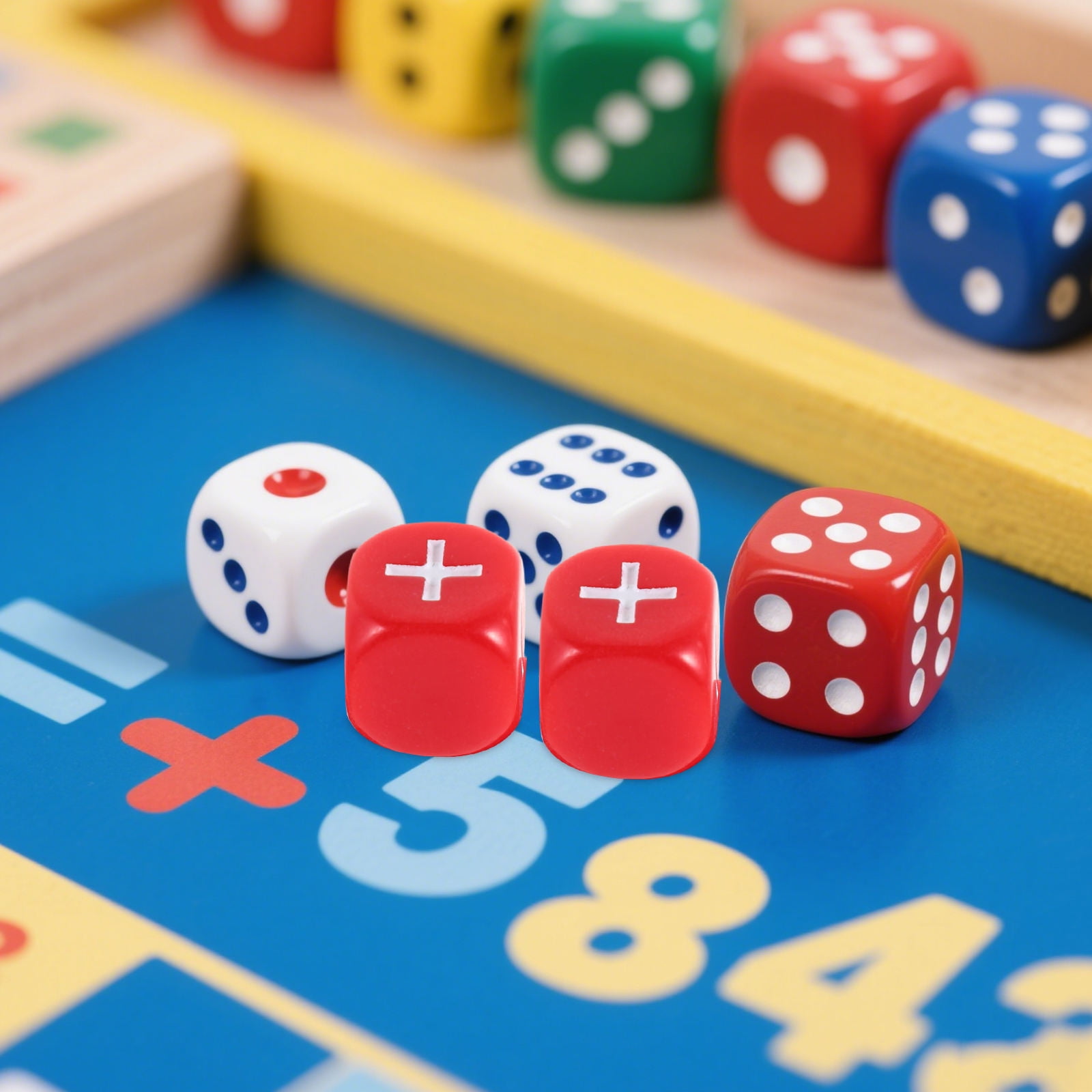 GOOHOCHY 12 Pcs Addition and Subtraction Symbol Dice Baby Child ...