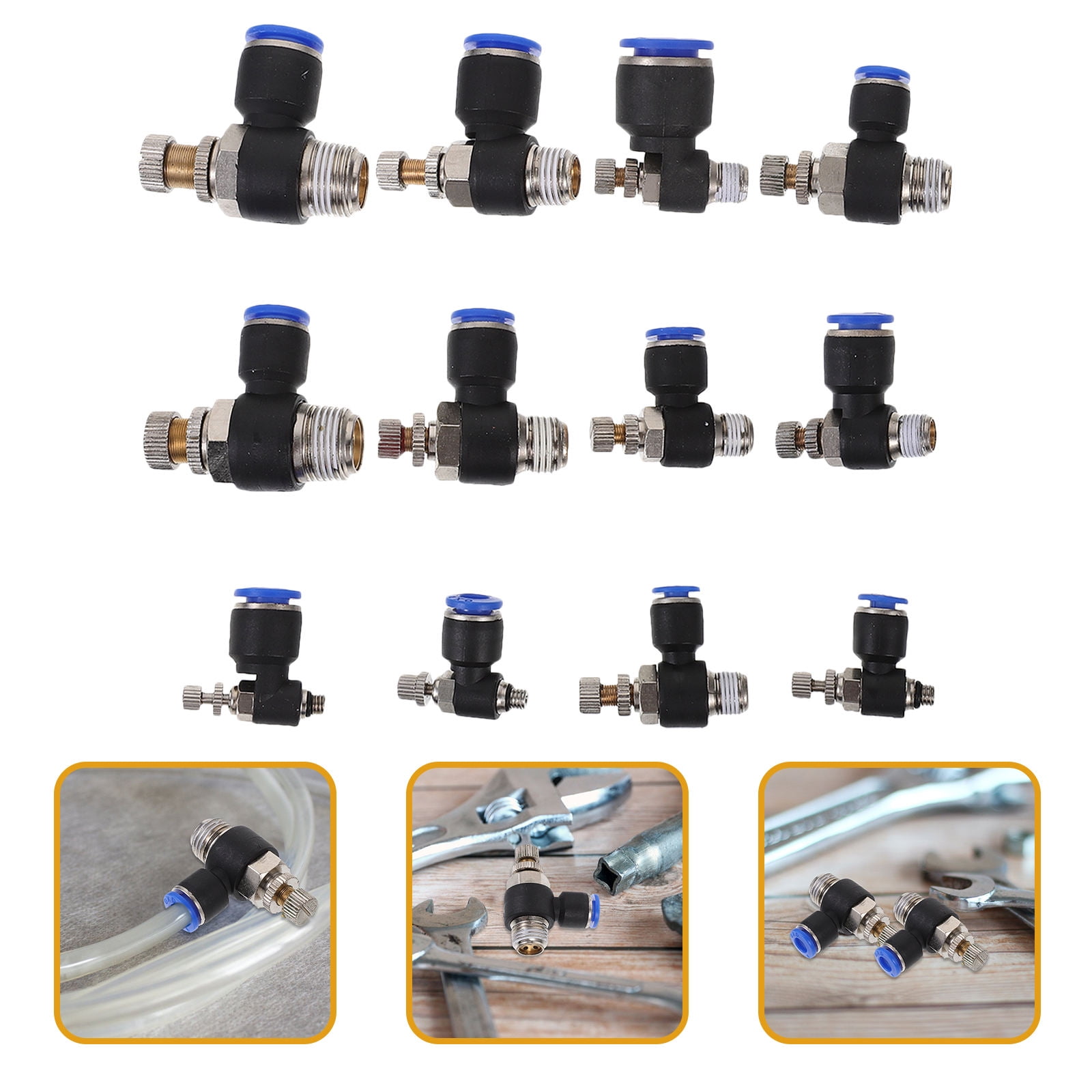 GOOHOCHY 12 Pcs Air Hose Coupler Pneumatic Connector Release Fitting ...