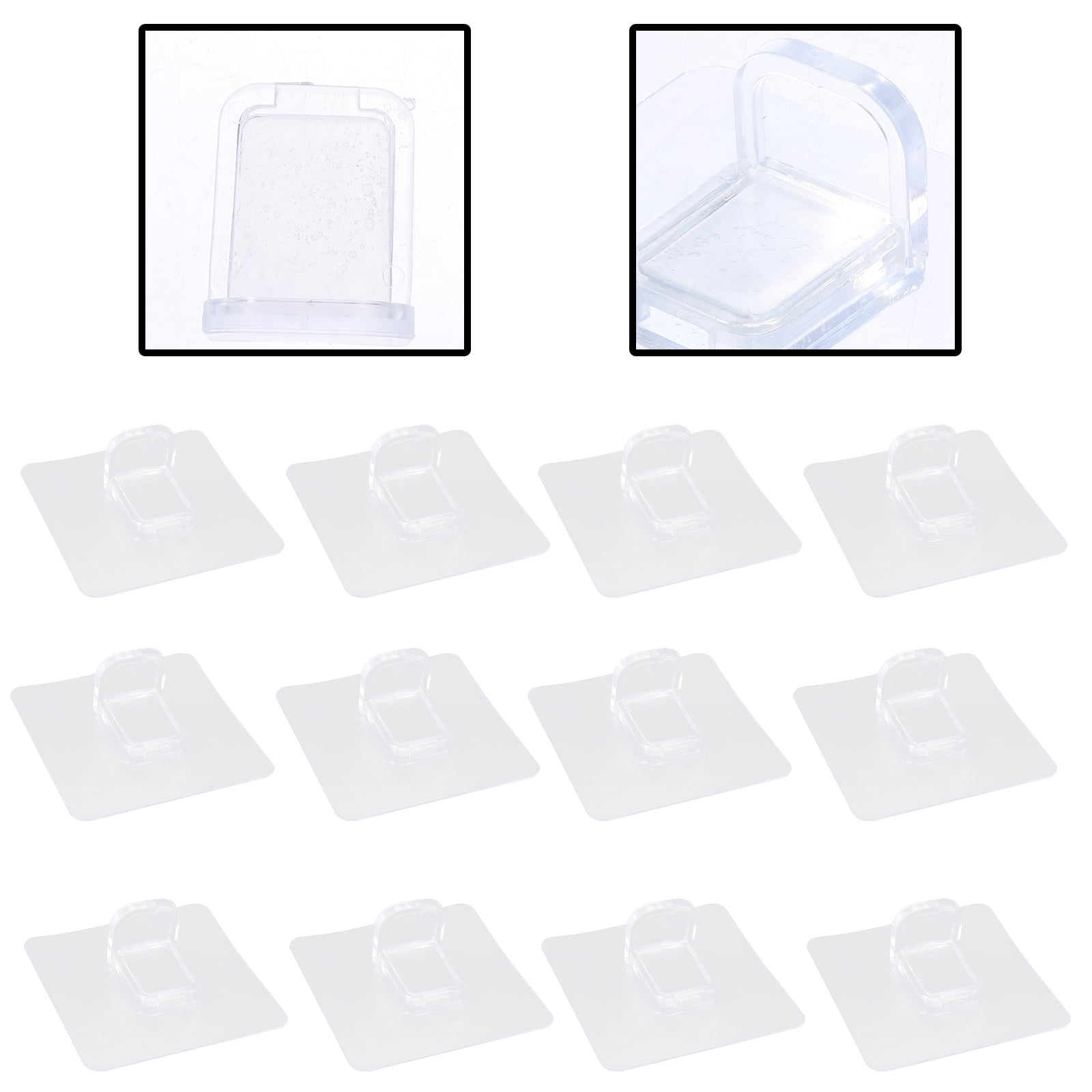 GOOHOCHY 12 Pcs Clear Cabinet Partition Bracket DIY Shelf Brackets ...