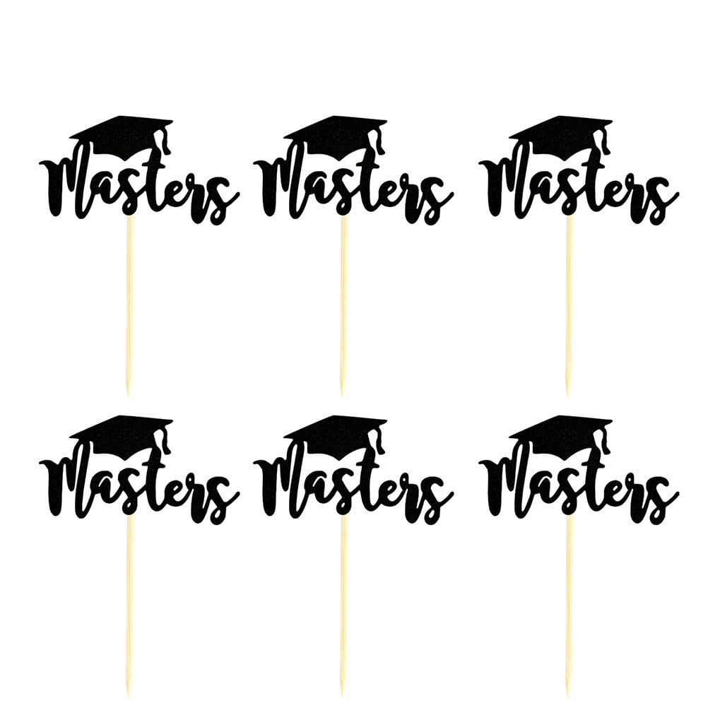 GOOHOCHY 12 Pcs Graduation Reusable Cake Toppers Cake Topper Set 12pcs ...