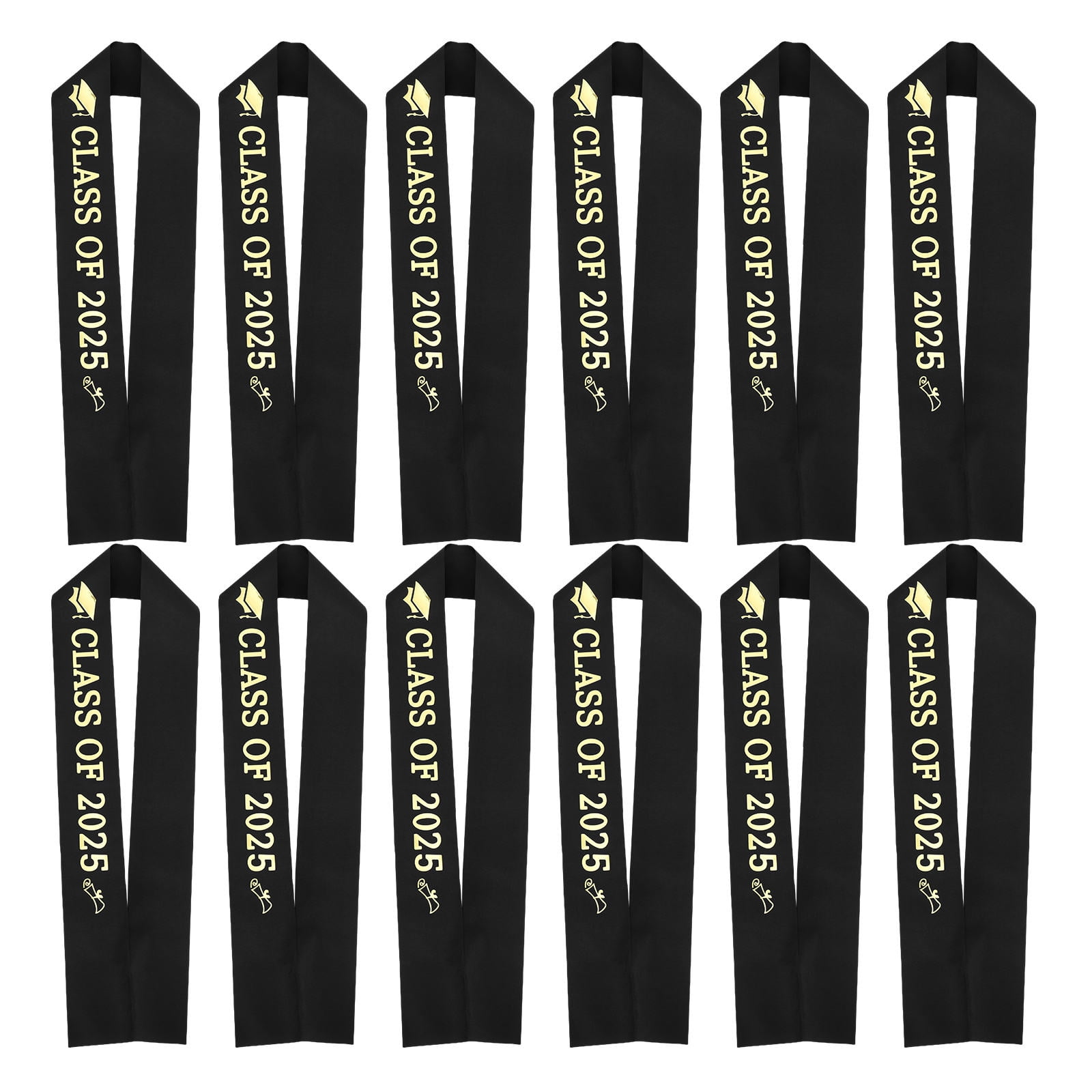 GOOHOCHY 12 Pcs Graduation Sash Graduation Party Straps 160.00X9.50X0 ...