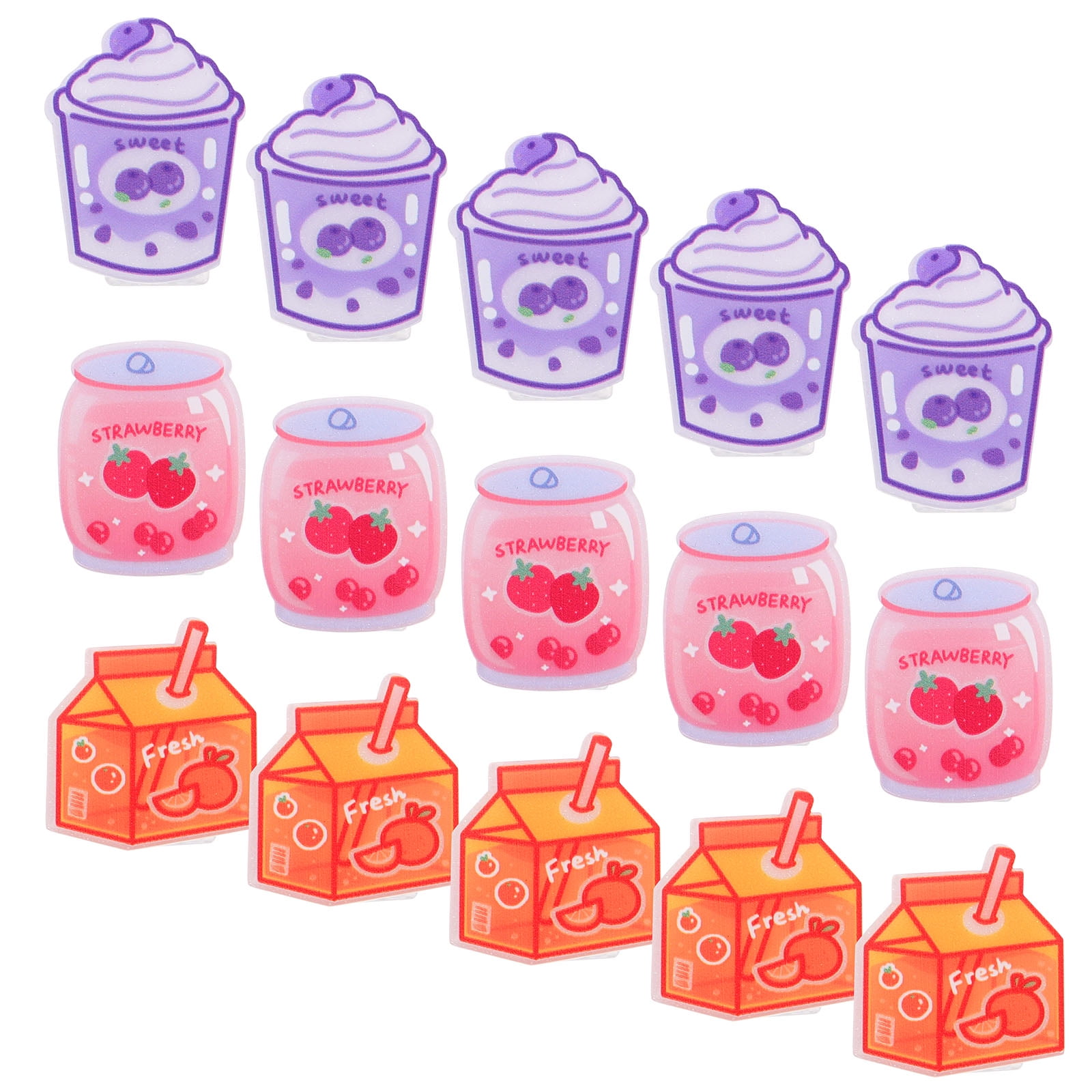 GOOHOCHY 15Pcs Cute Design Plastic Paper Clips Small for Organizing ...