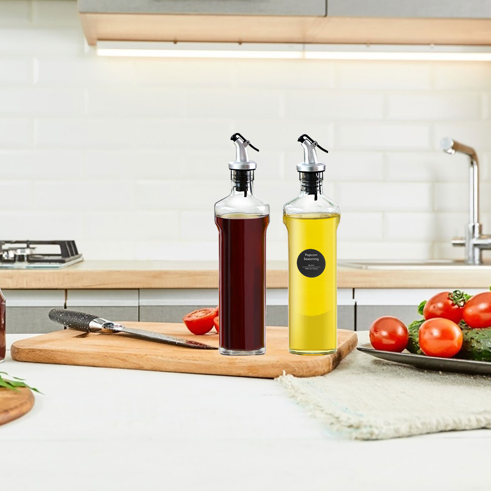 GOOHOCHY 192pcs Spice Jar Labels Black Round Chalkboard Stickers 38mm ...