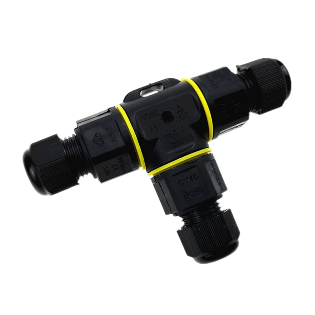 GOOHOCHY 1PC Cable Waterproof Connector T-shaped Power Cable Joint ...