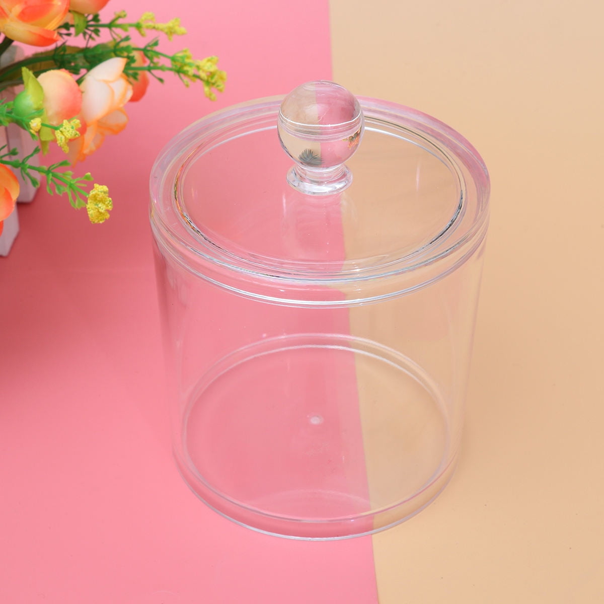 GOOHOCHY 1Pack Storage Jar With Lid For Toothpick Holder Dispenser Home ...