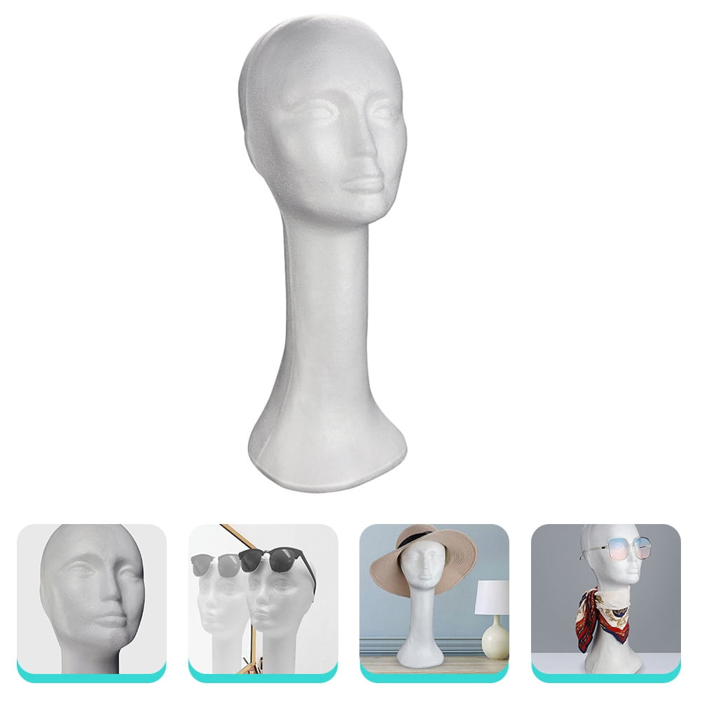 GOOHOCHY 1Pack Tall Wig Head for Hat and Wig Display Head-shaped for ...