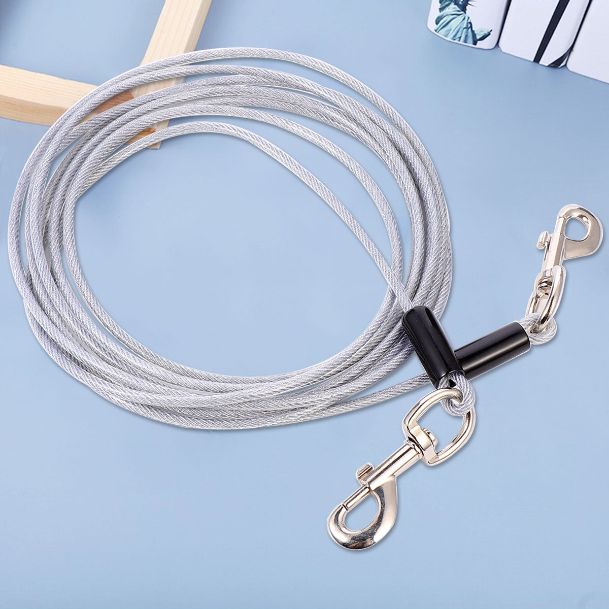 GOOHOCHY 1 Pc Pet Dog Woven Collar Lead Rope Double Headed Hand Braid ...