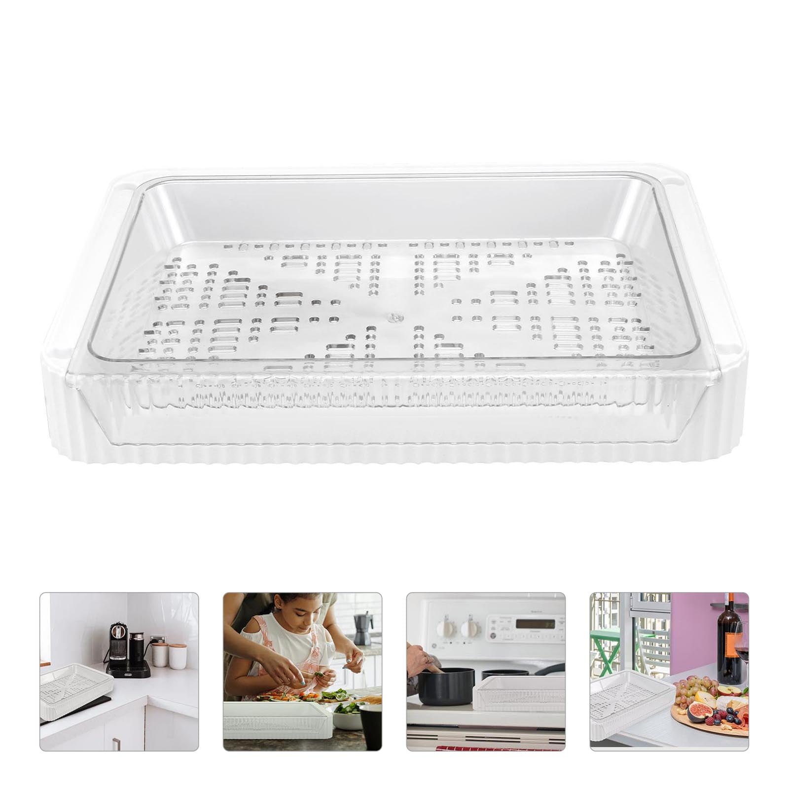 GOOHOCHY 1Pcs Kitchen Food Rack For Storing Fruits And Vegetables With ...