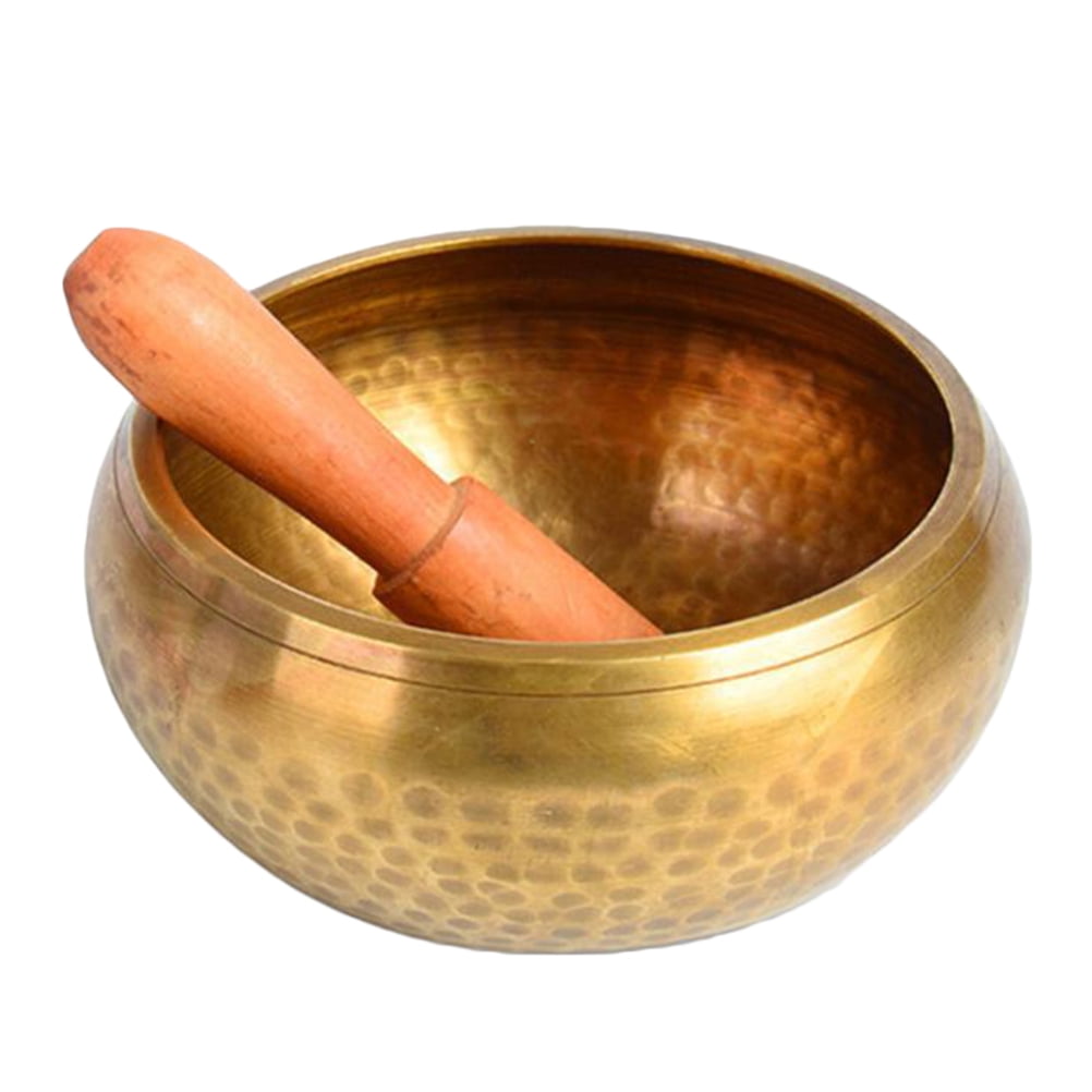 GOOHOCHY 1Pcs Nepal Bowl Round Brass Meditation Accessory For Yoga ...