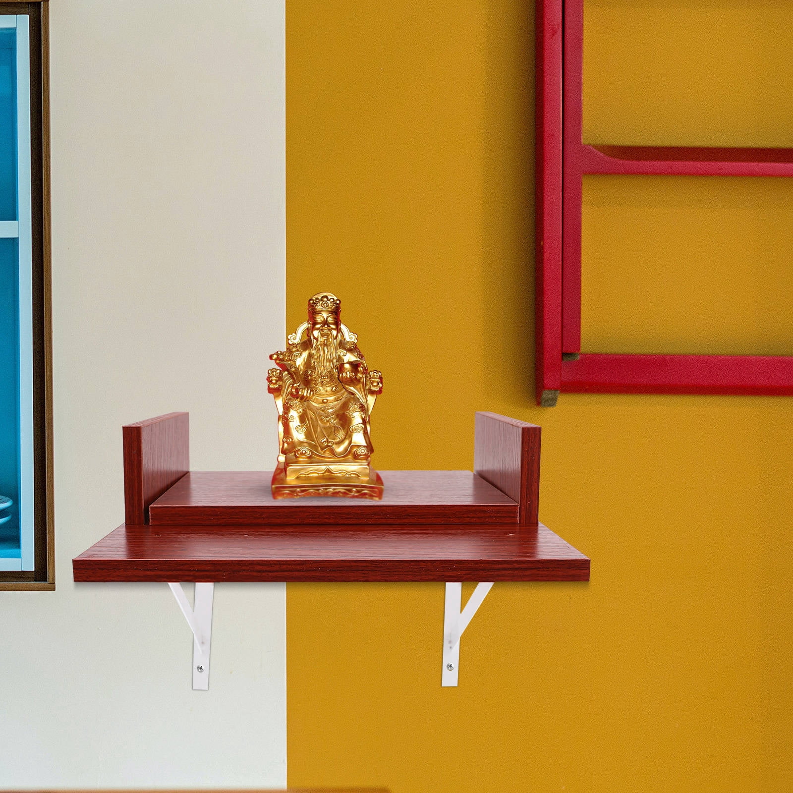 GOOHOCHY Asian Inspired Wooden Altar Shelf Traditional 1Set - Walmart.com