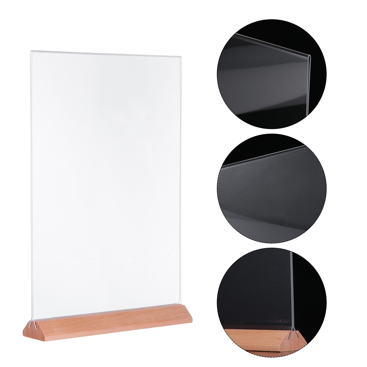 GOOHOCHY 1Set Synthetic Material Menu Holders Table Sign Display Holder ...