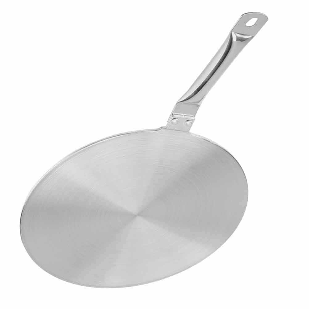 GOOHOCHY 1Set Warming Plate Silver Round Stainless Steel for Heat ...