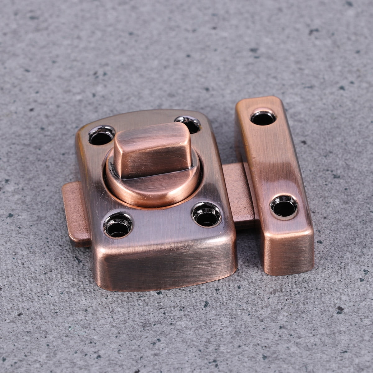 GOOHOCHY 1Set Zinc Slide Bolt Latch Cabinets Safety Lock Dark Red Color ...