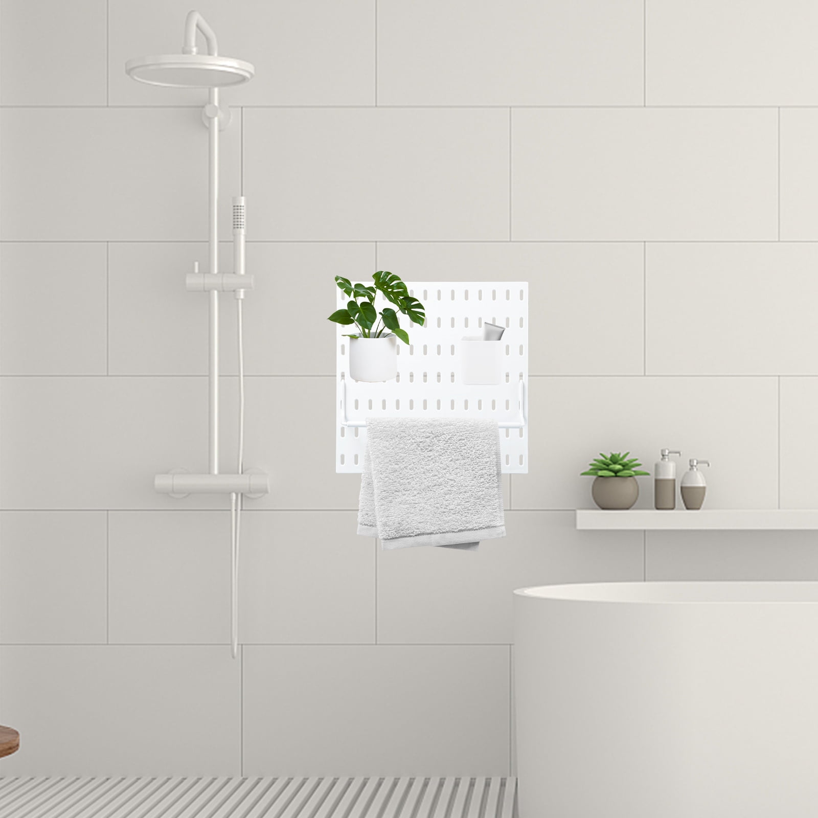 GOOHOCHY 1pc Pegboard Bins Plastic Storage Bin Pegboard Hanging ...