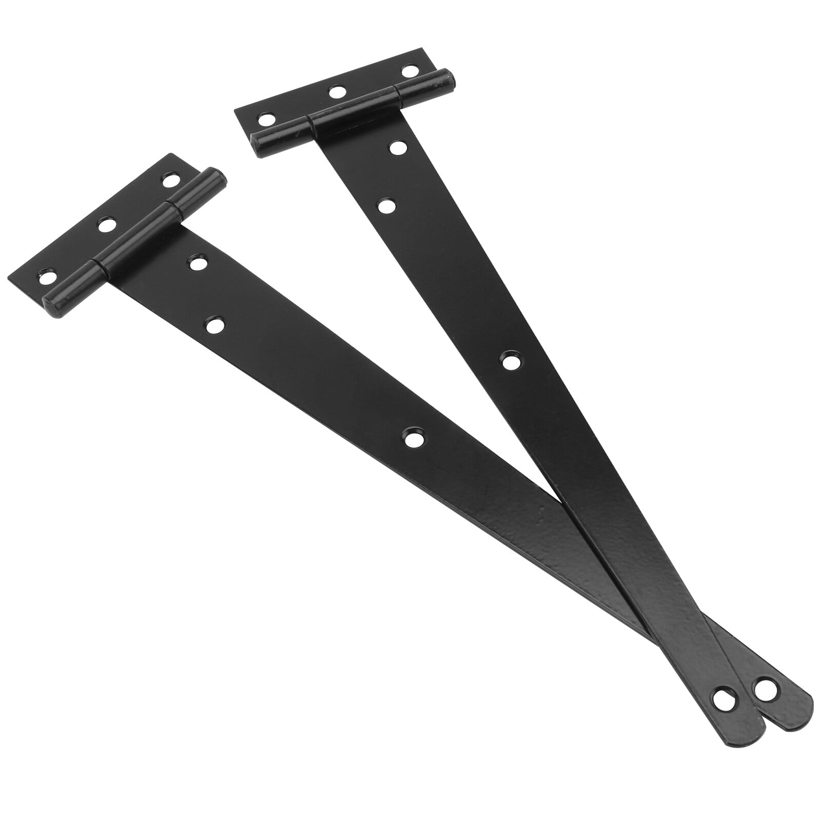 HONMEET Galvanized Iron Hinges Black 2Pcs 9.8x2.8x1In - Walmart.com