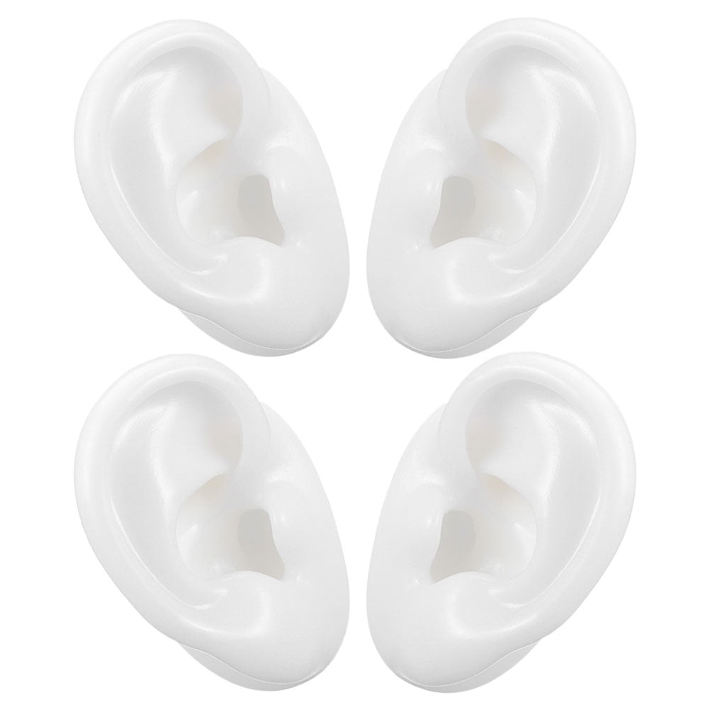 GOOHOCHY 2 Pair Piercing Practice Body Parts Silicone Ear Models ...