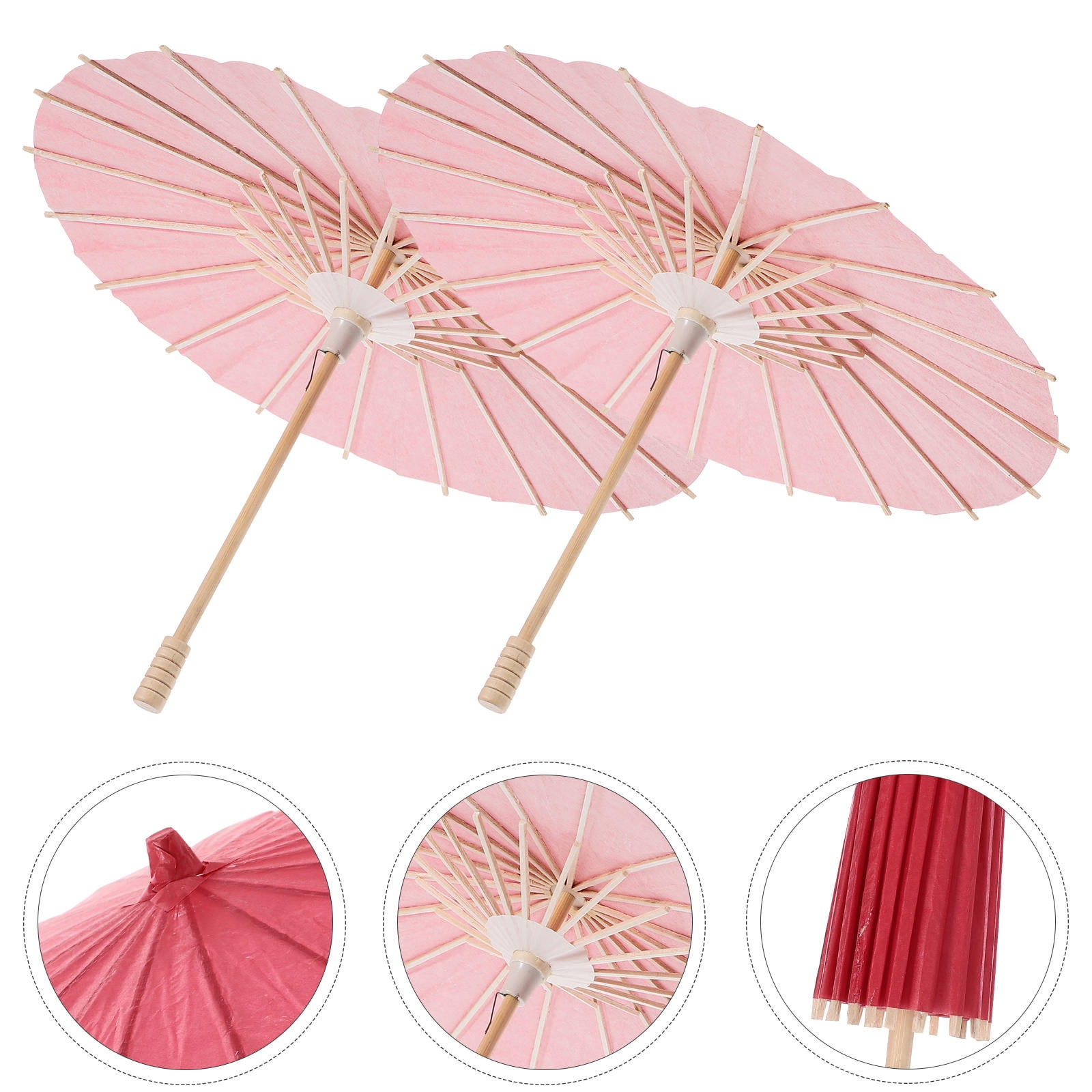 GOOHOCHY 2 Pcs Blank Oiled Paper Umbrella Unique Mini Umbrellas Child ...