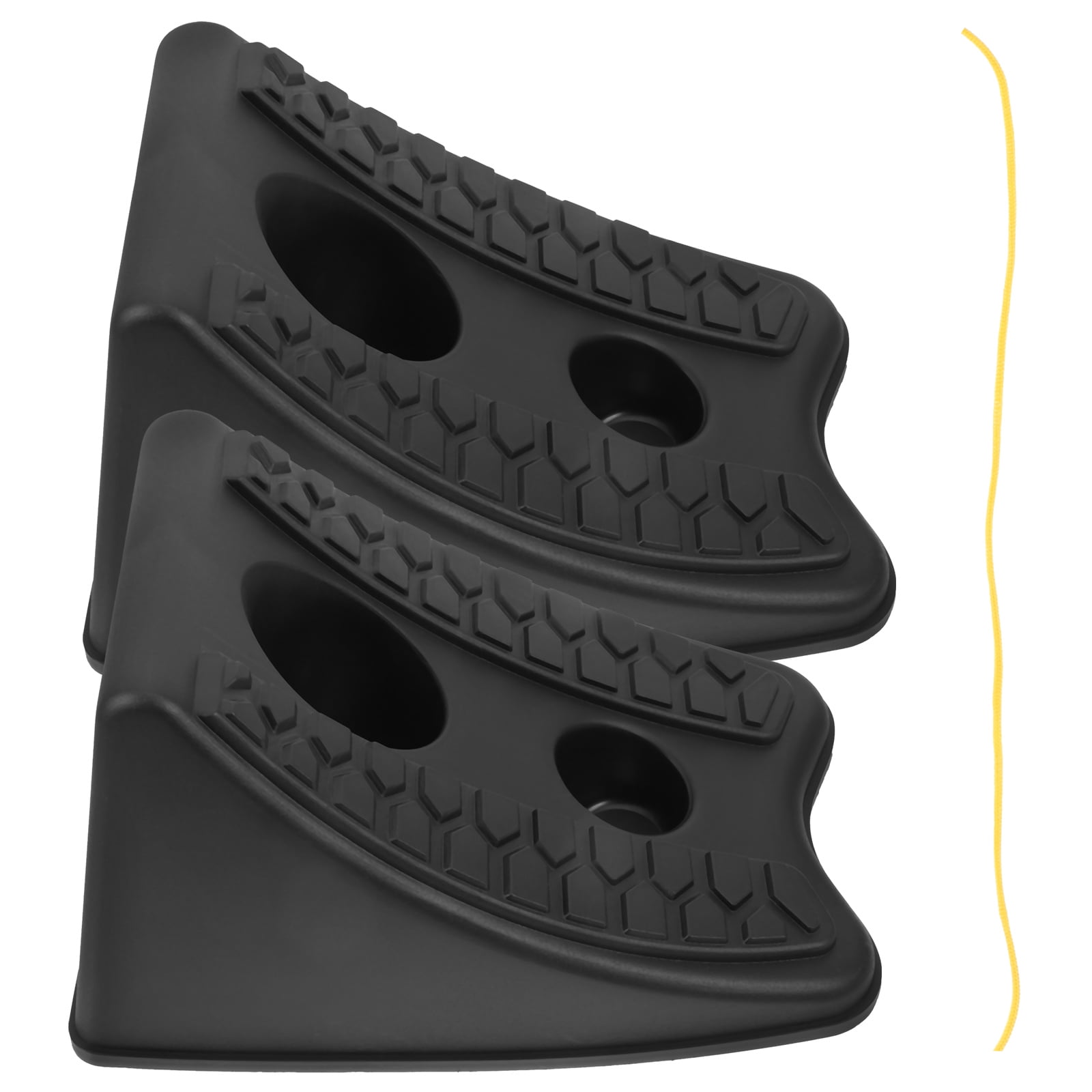 GOOHOCHY 2 Pcs Blocker Wheel Chock Large Stoppers Tire Chocks Trailer ...