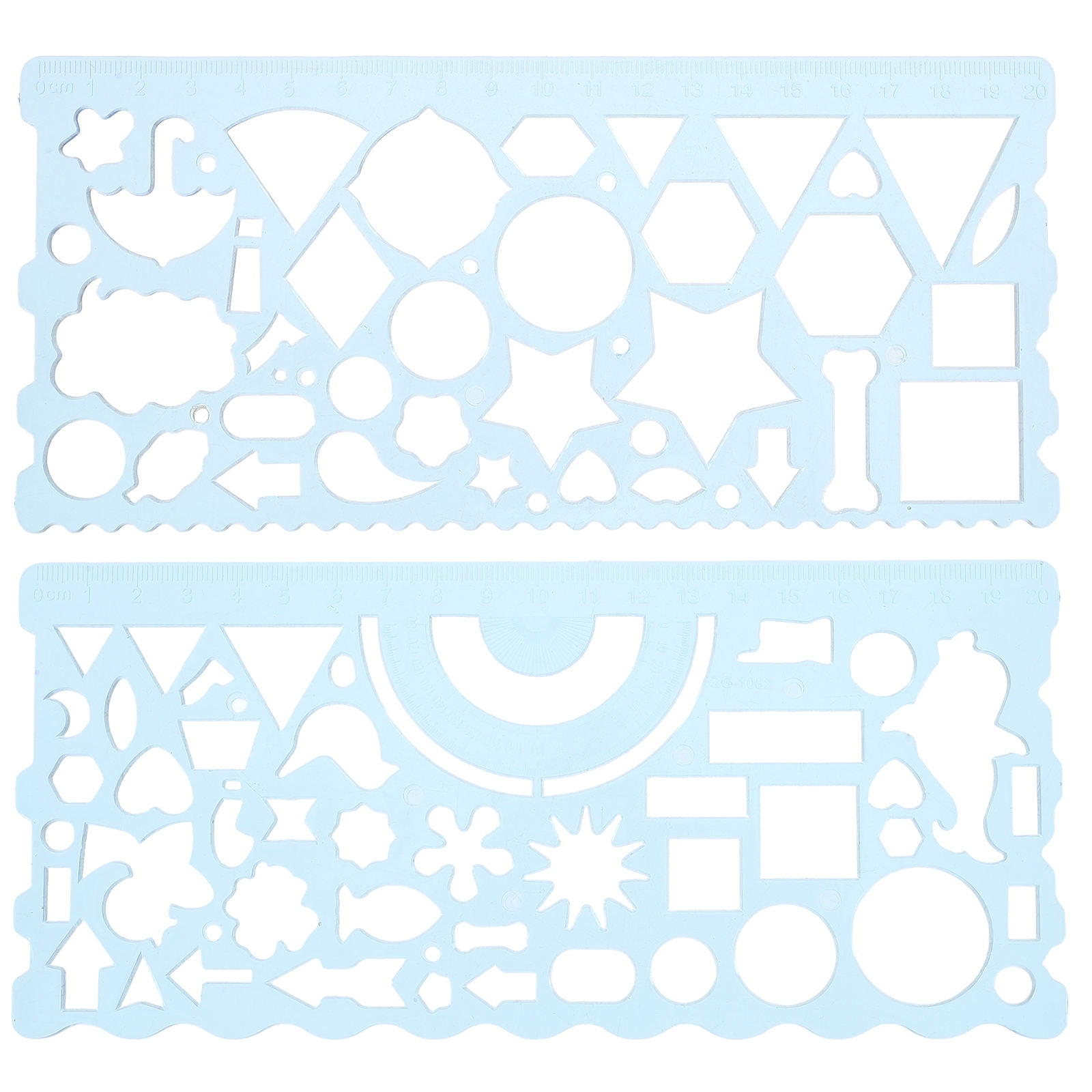 GOOHOCHY 2 Pcs Drawing Tools for Artists Supplies Measurement Geometric ...