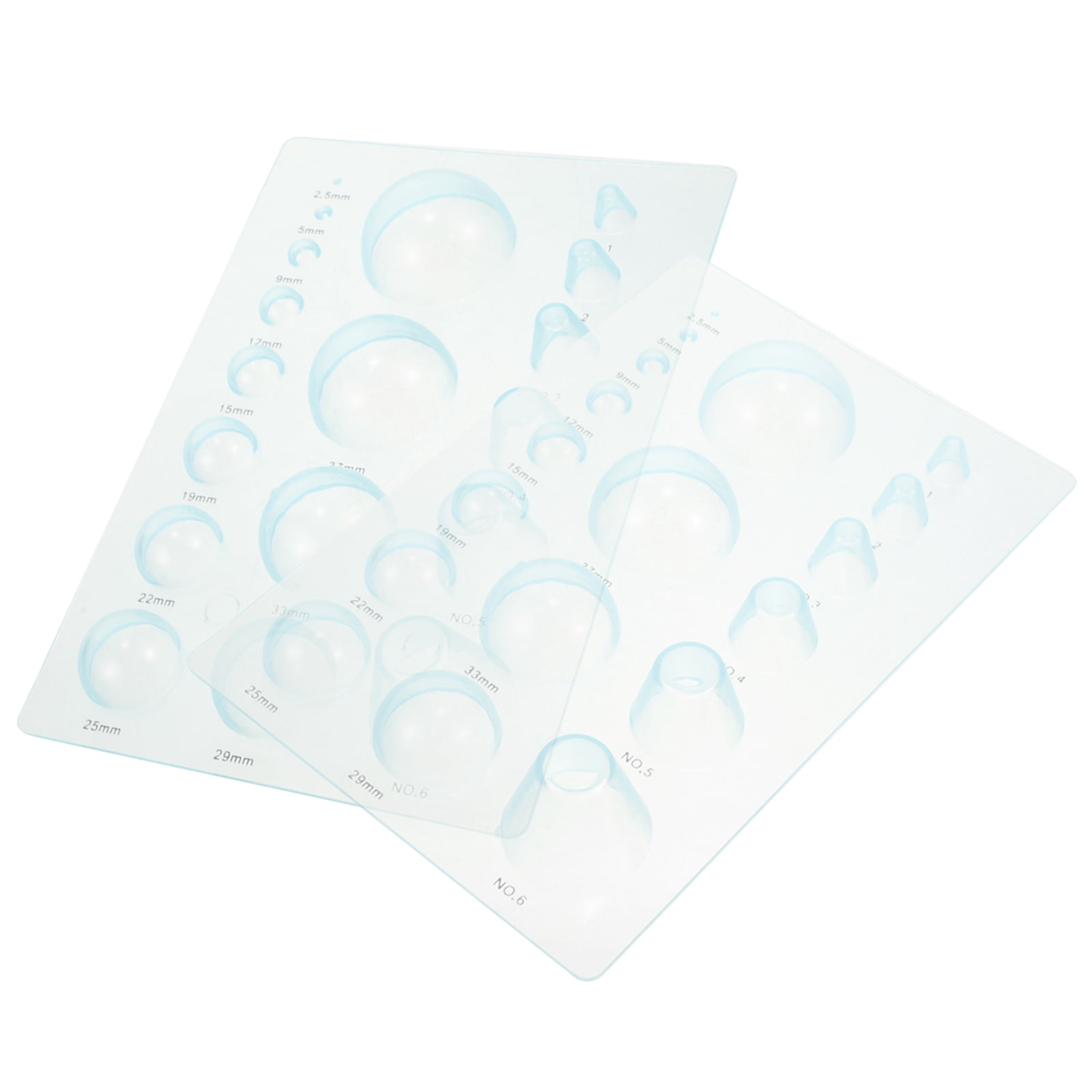 GOOHOCHY 2 Pcs Half Paper Template Paper Quilling Molds 18.50X12.50X3 ...
