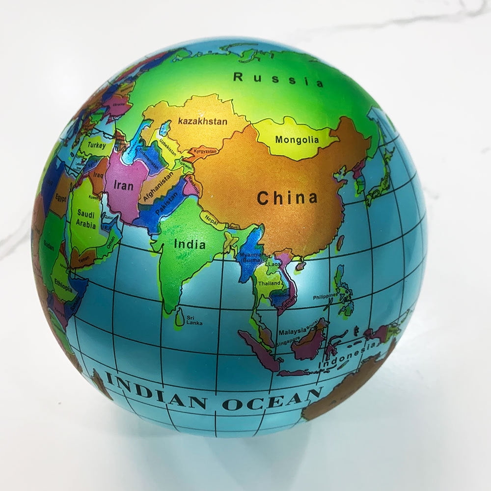 GOOHOCHY 2 Pcs Inflatable Earth Beach Ball Globe World Map Globe Balls ...