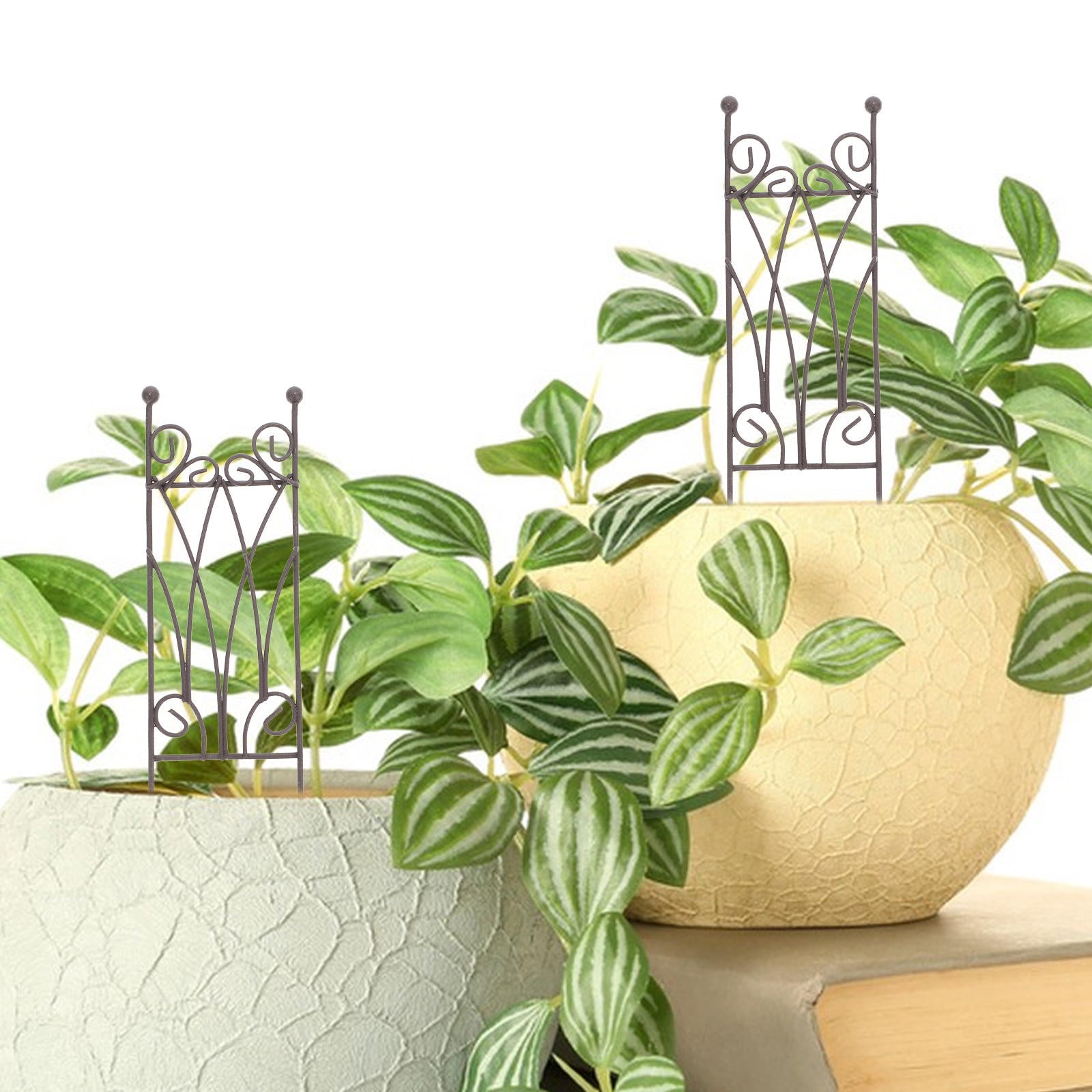 GOOHOCHY 2 Pcs Metal Garden Trellis for Climbing Plants Planter ...