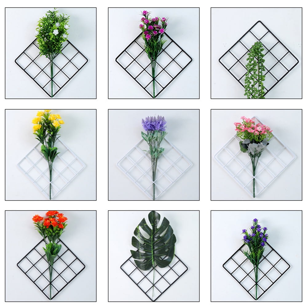 GOOHOCHY 2 Pcs Multifunctionl Metal Mesh Photo Grid Panel Wall Decor ...