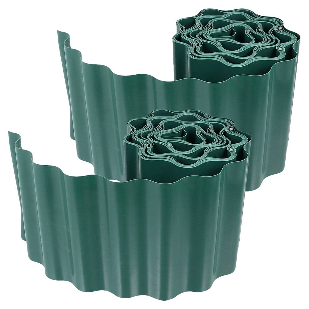 GOOHOCHY 2 Rolls Landscape Border Landscaping Fence Plastic Lawn Plant ...