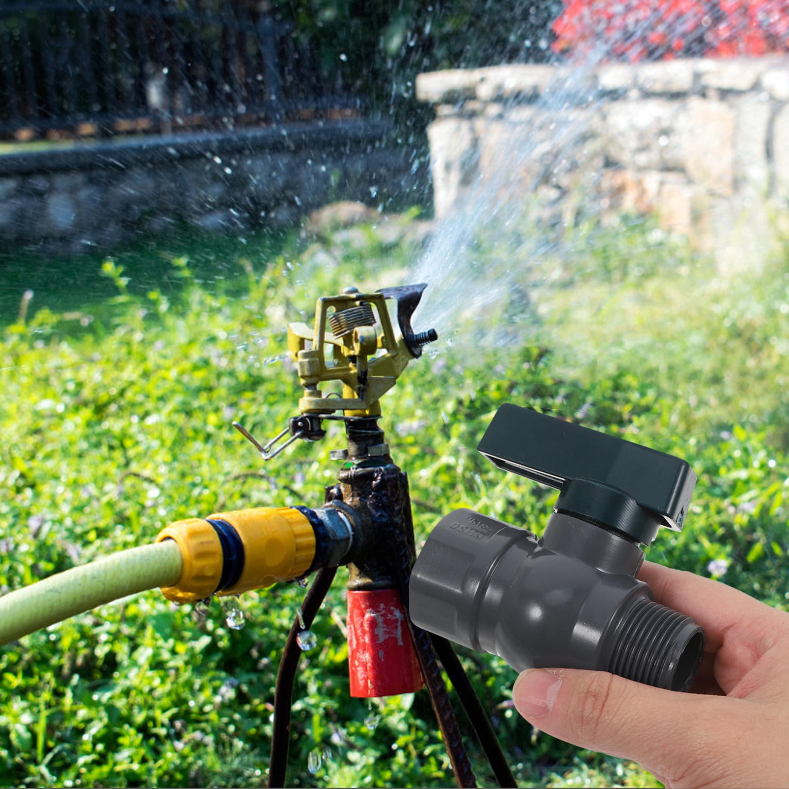 GOOHOCHY 2 Set Rain Barrel Kit 3/4 Inch Valve with Thread Sealing Tape ...