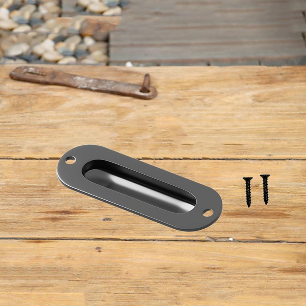 GOOHOCHY 2 Sets Cabinet Door Handles Wardrobe Recessed Handle Barn Door ...