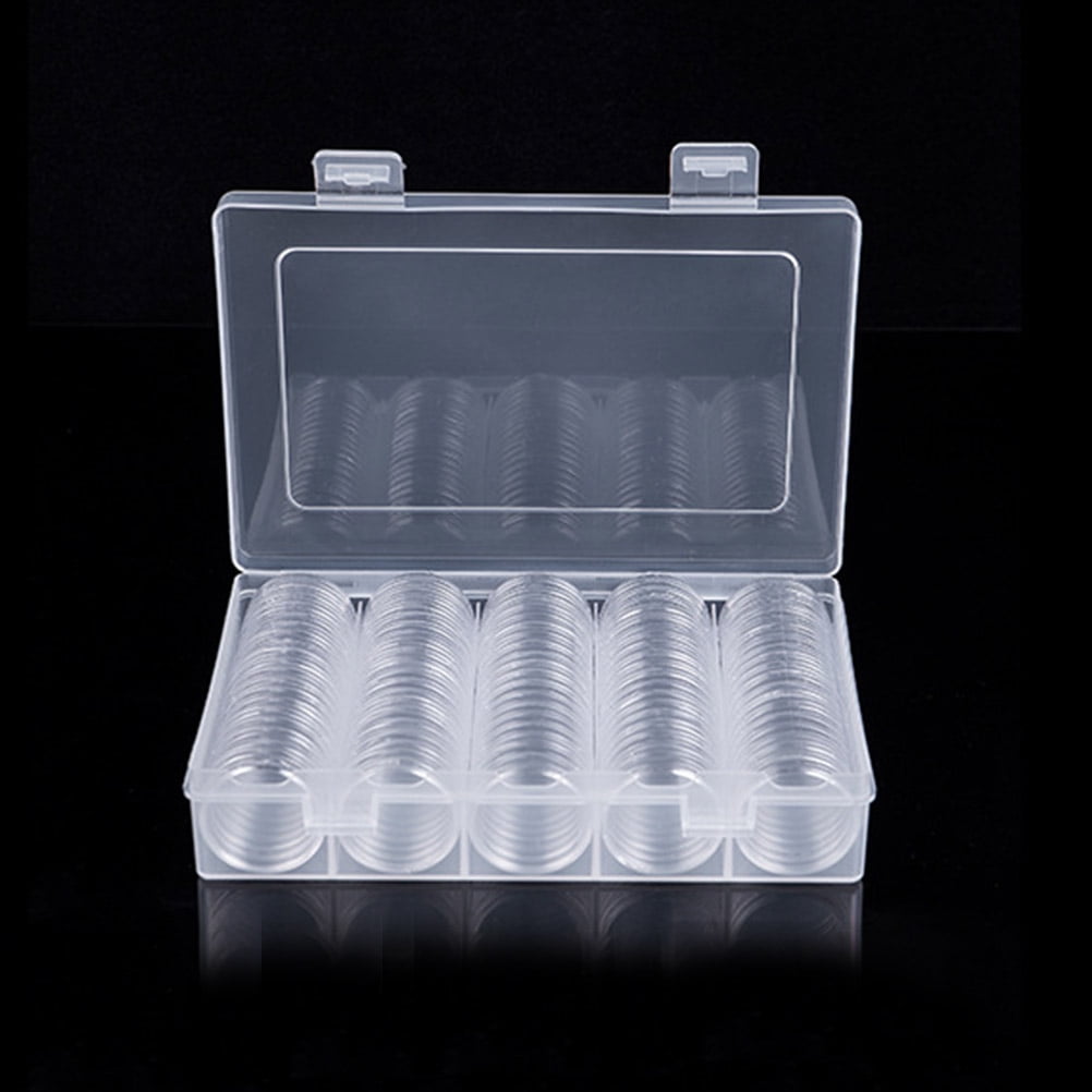 GOOHOCHY 2 Sets Coin Rack Collection Box Sorting Coins Portable Storage ...