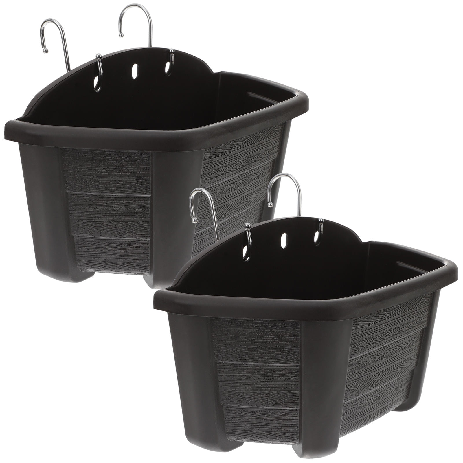 FUTUREORYY Home Decoration Flower Pot for Garden 2 Sets 10.6x6.1x5.3in ...