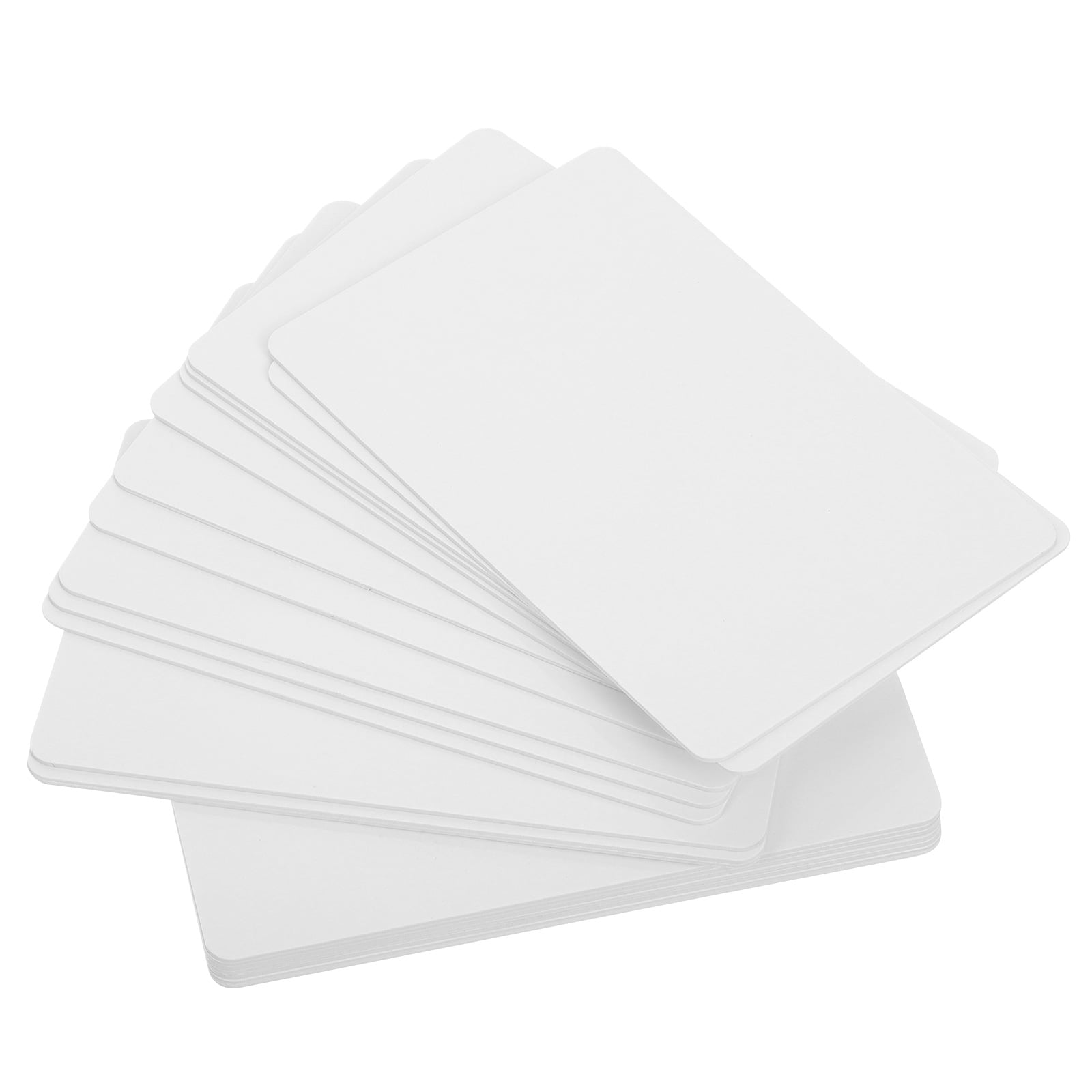 GOOHOCHY 20 Pcs Blank Pvc Credit Card White Plastic Id Cards Double ...