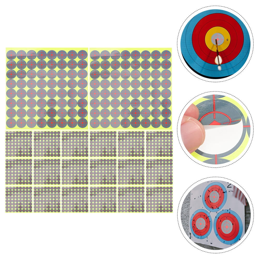 GOOHOCHY 20 Sheets Labels for Round Target Stickers Shooting Target ...