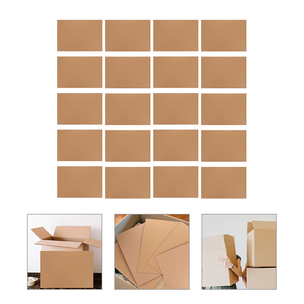 GOOHOCHY 20 Sheets of Corrugated Cardboard Sheets DIY Corrugated Sheets ...