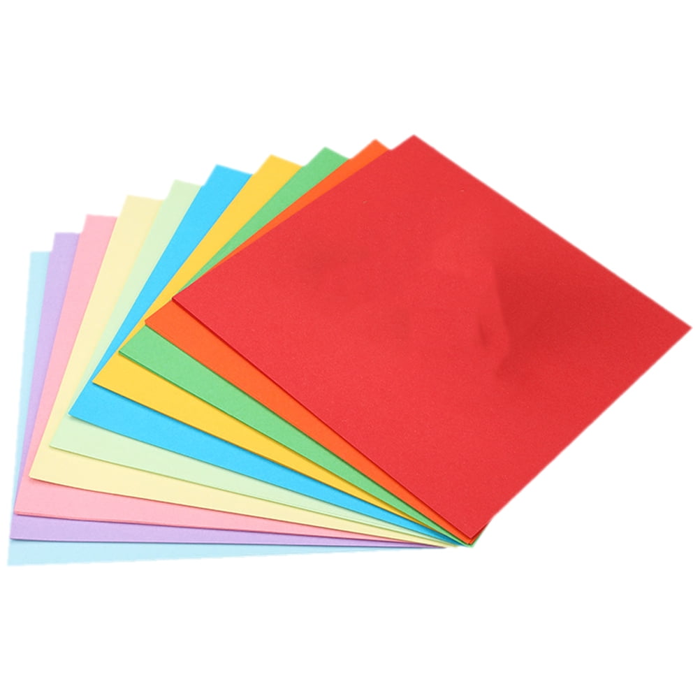 GOOHOCHY 200 Sheets Color Square Paper Colorful Origami Child - Walmart.com