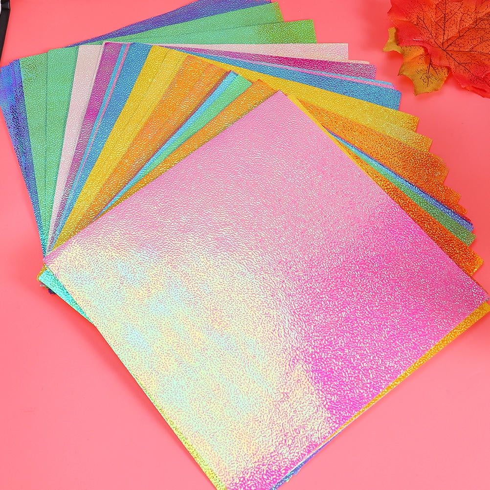 GOOHOCHY 200 Sheets Of Pearlescent Craft Paper For Kids Diy Projects ...