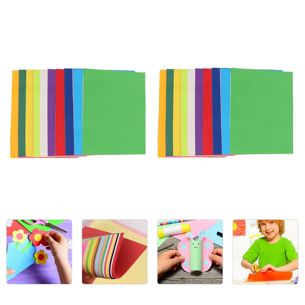 GOOHOCHY 200 Sheets Simple DIY Paper Craft Folding Colorful Child ...